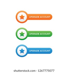 Rounded Upgrade Buttons Stock Vector (Royalty Free) 1267775077 ...