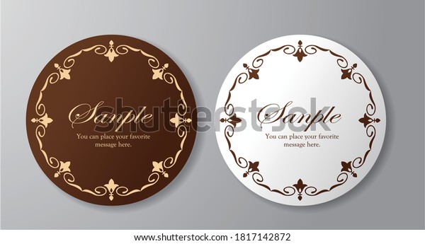 Royal Monogram Frame Hand Drawn Crown Stock Vector (Royalty Free ...