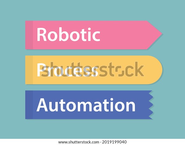 Rpa Robotic Process Automation Concept Vector เวกเตอร์สต็อก ปลอดค่าลิขสิทธิ์ 2019199040