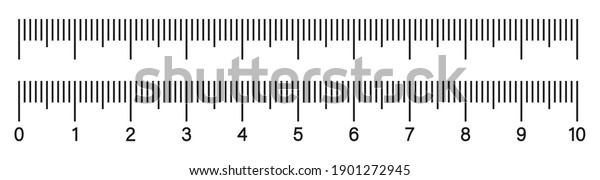 Ruler Scale Vector Illustration Isolated On Stock Vector (Royalty Free ...