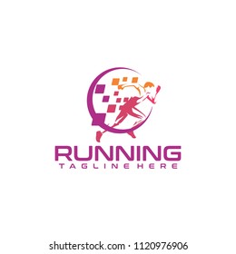 Running Logo Template Vector Stock Vector (Royalty Free) 1120976906 ...