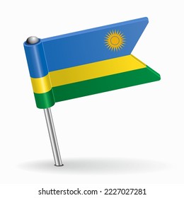 Rwandan Flag Map Pointer Layout Vector Stock Vector (Royalty Free) 2227027281 | Shutterstock