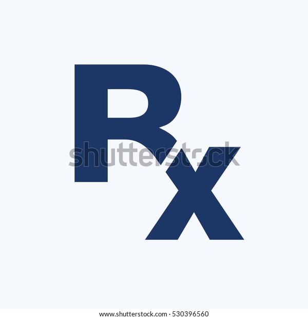 Rx Icon Designclean Vector Stock Vector (Royalty Free) 530396560 ...