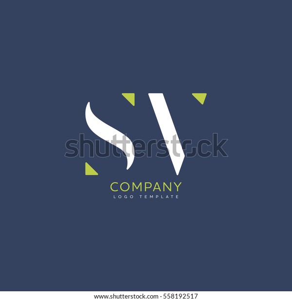 S V Logo Vector Template Stock Vector (Royalty Free) 558192517 ...
