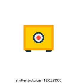 Safe Icon Flat Element Vector Illustration Stock Vector (Royalty Free ...