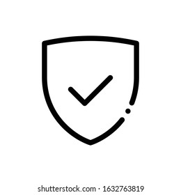 Safety Approval Basic Interface Icon Simple Stock Vector (Royalty Free ...