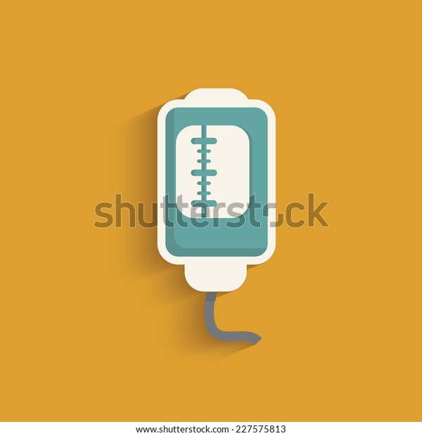 Saline Symbol On Yellow Backgroundclean Vector Stock Vector (Royalty ...