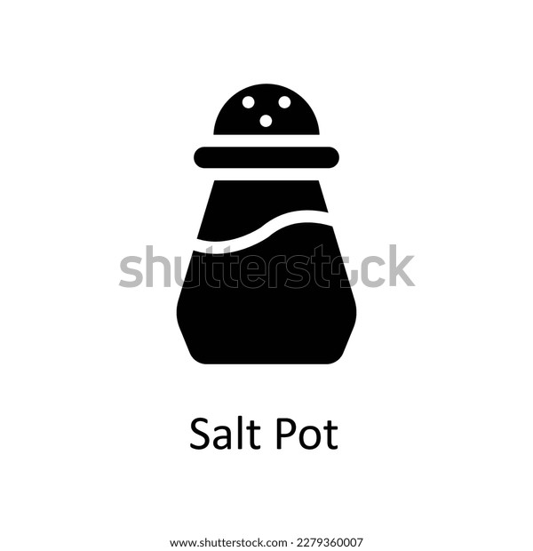 Salt Pot Vector Solid Icons Simple Stock Vector (Royalty Free ...