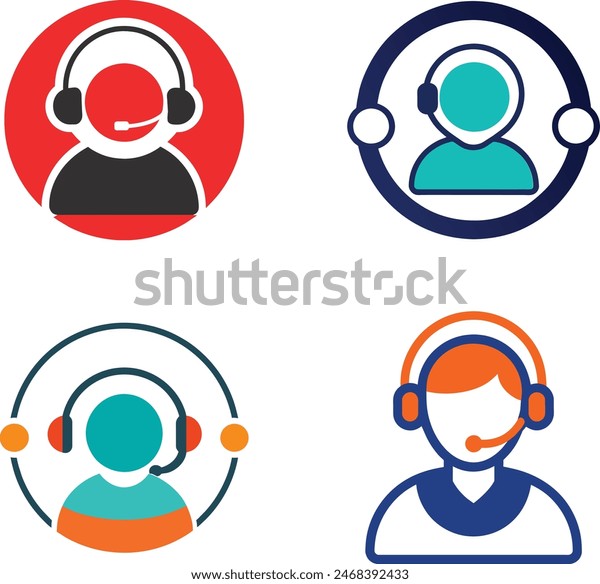 Sample Call Center Logo Vector Illustration Stock Vector (Royalty Free ...