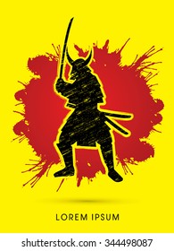 Japanese Samurai Warrior Mighty Ninja Swords Stock Vector (Royalty Free ...