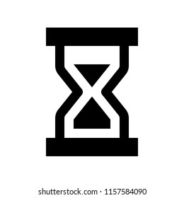 Sand Time Icon Vector Illustration Black Stock Vector (Royalty Free ...