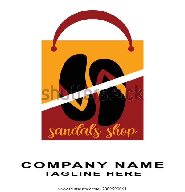 Sandals Shop Logo Design Vector Stock Stock Vector (Royalty Free ...