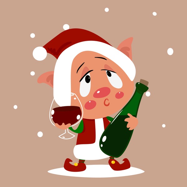 Drinking Elves Guaranteed4less Christmas Holiday Season Naughty Elf