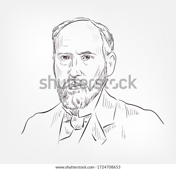 Santiago Ramon Y Cajal Famous Spanish Stock Vector (Royalty Free ...