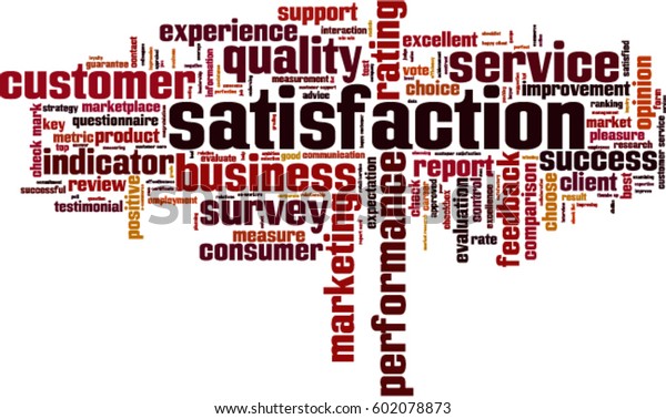 Satisfaction Word Cloud Concept Vector Illustration Stock Vector ...