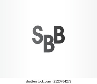 Sbb Initial Logo Concept Design Stock Vector (Royalty Free) 2123784272 ...