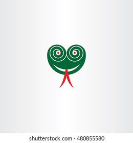 Scary Snake Head Hypnotized Eyes Vector Stock Vector (Royalty Free ...