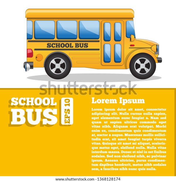 School Bus Template Presentation Vector Illustration Stock Vector ...