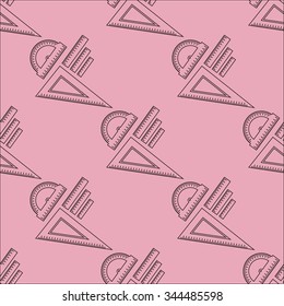 School Kit Accessories Triangles Angle Protractors Stock Vector ...