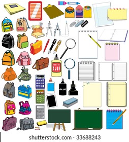 School Objects Stock Vector (Royalty Free) 33688243 | Shutterstock