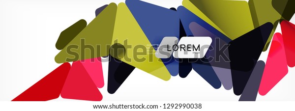 Science Background Abstract Triangle Pattern Vector Stock Vector ...