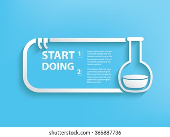 Science Design Text Boxvector: vector de stock (libre de regalías ...