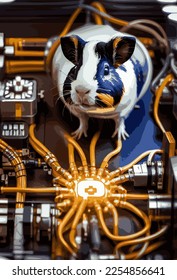 Science Fiction Cybernetics Mad Scientist Stock Vector (Royalty Free ...