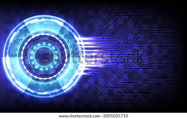 Science Infographic Element Computer Data Connect Stock Vector (Royalty ...