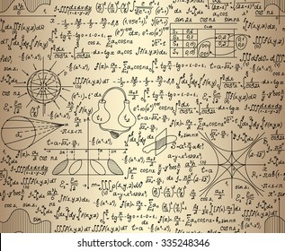 Scientific Vector Seamless Pattern Physical Mathematical Stock Vector (Royalty Free) 335248346 ...