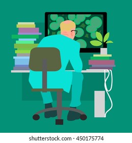Sloth Programmer Working On Laptop Illustration Stock Vector (Royalty ...