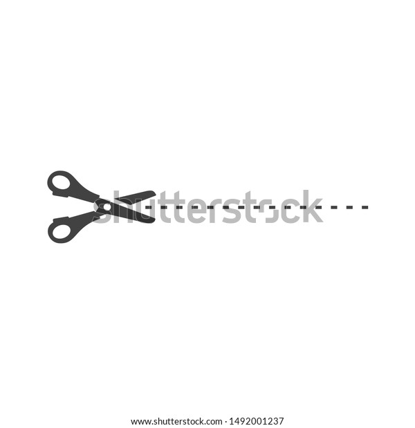 Scissors Icon Template Color Editable Scissors Stock Vector (Royalty ...