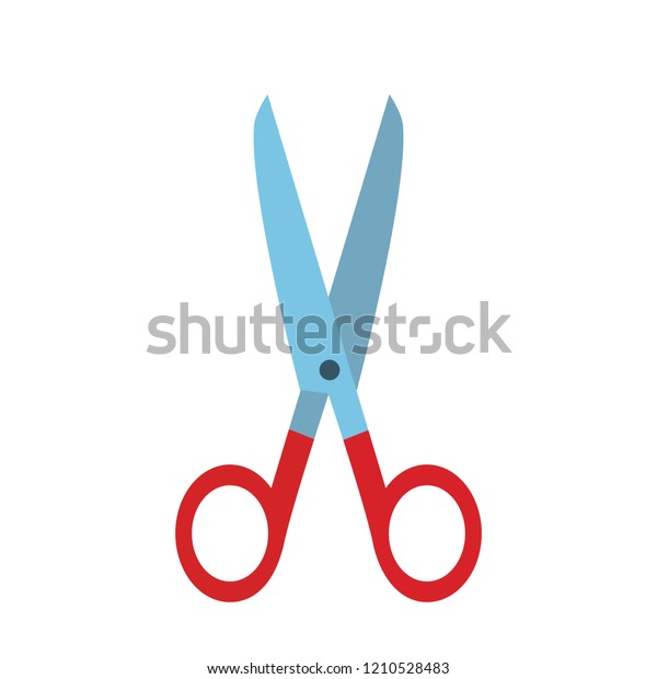 Scissors Vector Illustartion Stock Vector (Royalty Free) 1210528483 ...