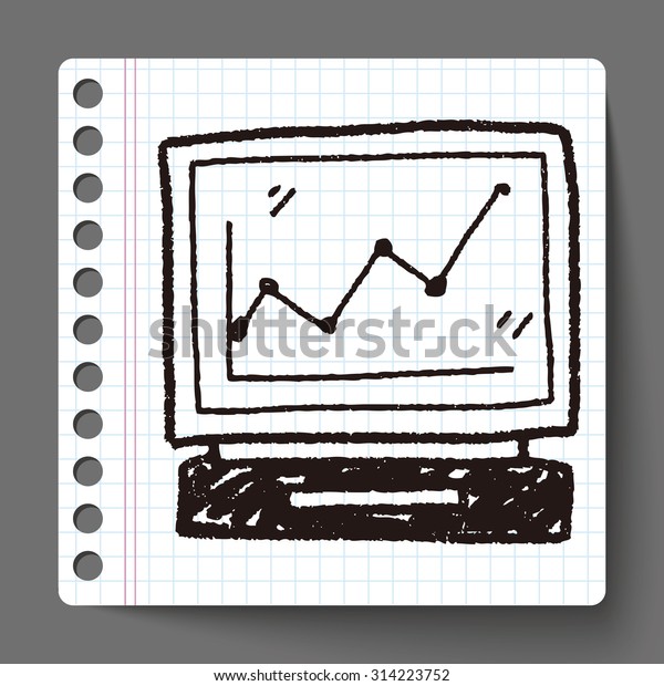 Screen Chart Doodle Stock Vector (Royalty Free) 314223752 | Shutterstock