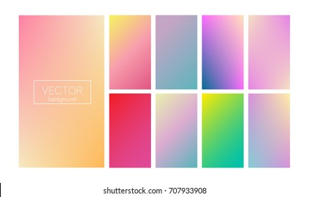 Screen Gradient Set Modern Abstract Backgrounds Stock Vector (Royalty ...