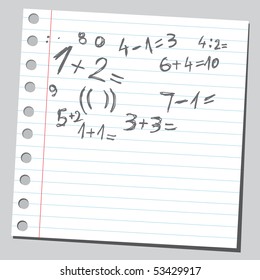 Multiplication Table School Notebook Stock Photo 727328875 | Shutterstock