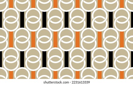 Seamless Abstract Chain Pattern Vector Illustration Stock Vector ...