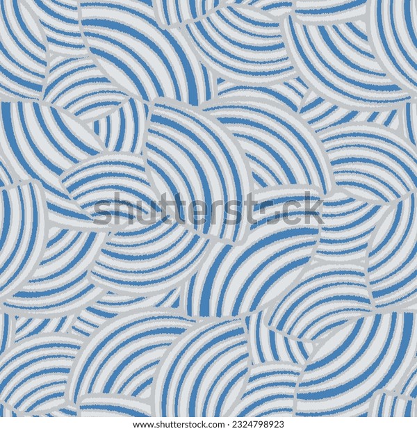 Seamless Abstract Geometric Pattern Random Arcuate Stock Vector ...