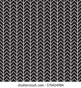 Black White Chevron Hand Drawn Herringbone Stock Vector (Royalty Free ...