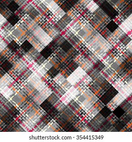 Seamless Background Pattern Abstract Diagonal Plaid Stock Vector (Royalty Free) 354415349 ...