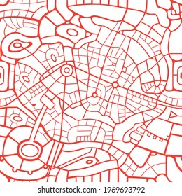 Seamless City Map Pattern Vector Repeating Stock Vector (Royalty Free) 1969693792 | Shutterstock