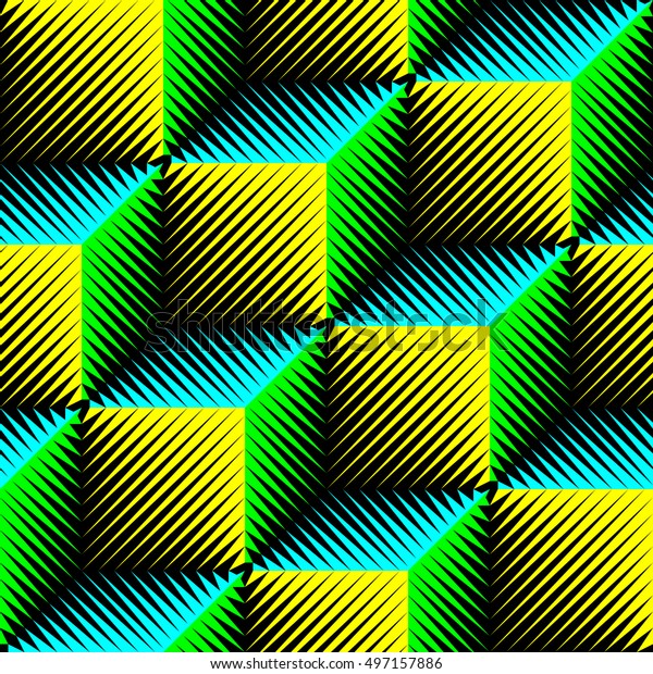 Seamless Cube Pattern Abstract Wrapping Background Stock Vector Royalty Free 497157886