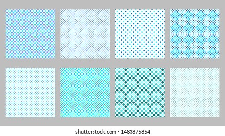 Different Mint White Seamless Patterns Set Stock Vector (Royalty Free ...