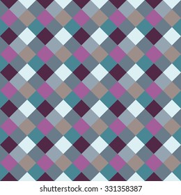 Seamless Geometric Checked Pattern Diagonal Square Stock Vector (Royalty Free) 331358387 ...