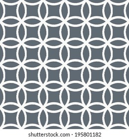 Seamless Circular Background White Decorative Pattern Stock Vector ...