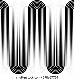 Seamless Curved Line Pattern Abstract Gradient Stock Vector (Royalty ...