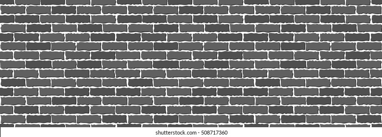 Seamless Gray Brick Wall Vector Illustration Stock Vector (Royalty Free ...