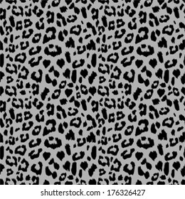 Seamless Leopard Fur Pattern Stock Vector (Royalty Free) 176326427 ...
