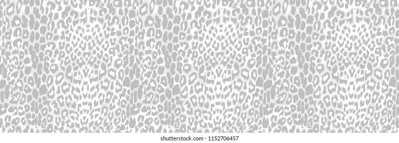 Leopard Print Pattern Gray Scale Vector Stock Illustration 310740737 ...