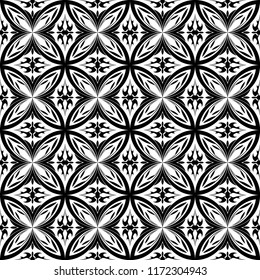 Geometric Flower Floral Seamless Pattern Vector: vector de stock (libre ...