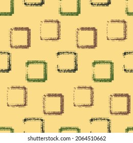 Notch Edge Hollow Rectangle Stroke Shapes Stock Vector (Royalty Free ...